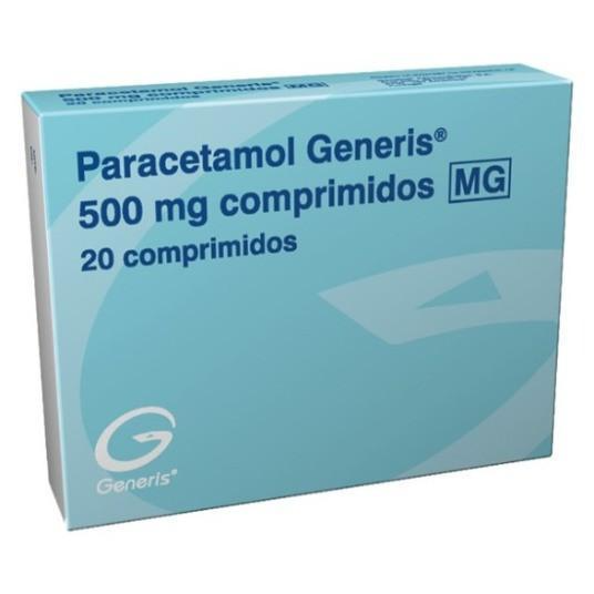 Paracetamol Generis MG, 500 mg x 20 comp | Farmácia Mirafoz